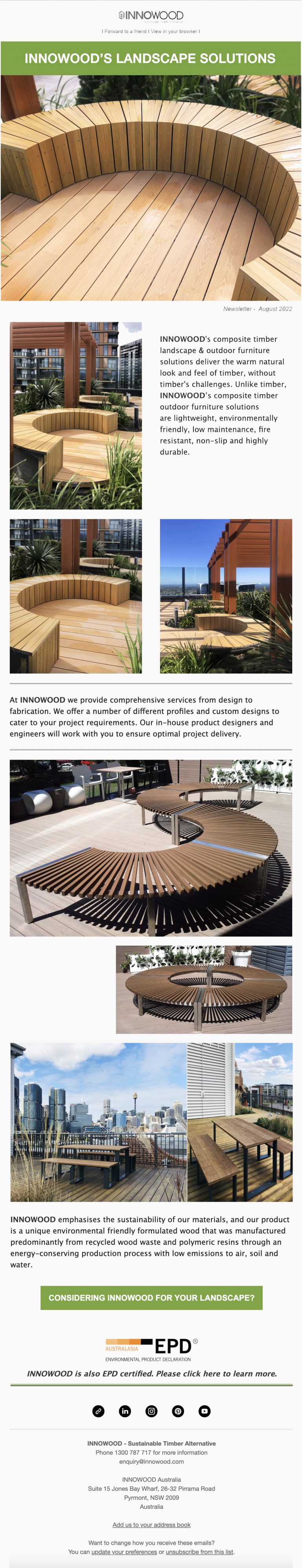 August 2022@INNOWOOD'S LANDSCAPE SOLUTIONS - Composite Timber Decking ...